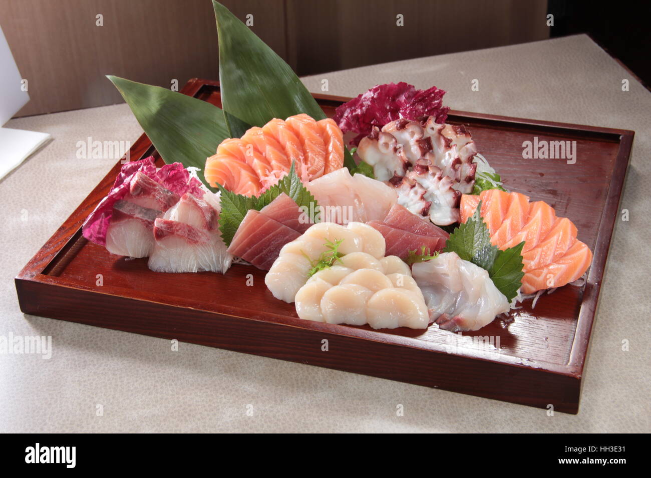 Japanese cuisine assorted sashimi hi-res stock photography and images ...