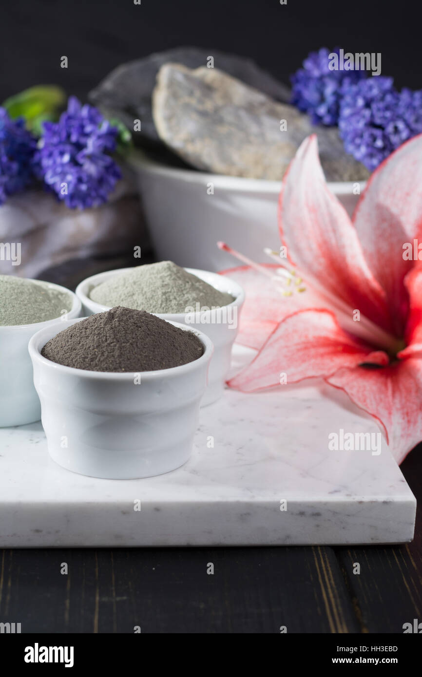 Ancient minerals - luxury face and body spa treatment, clay powder and ...