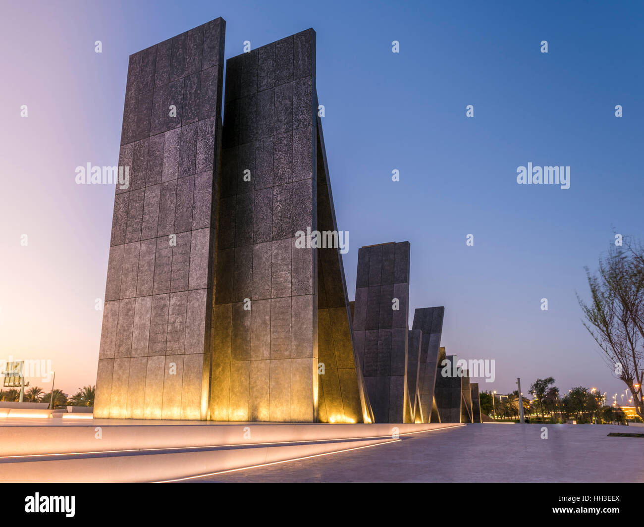 Wahat Al Karama, Abu Dhabi, United Arab Emirates. Memorial to hero ...