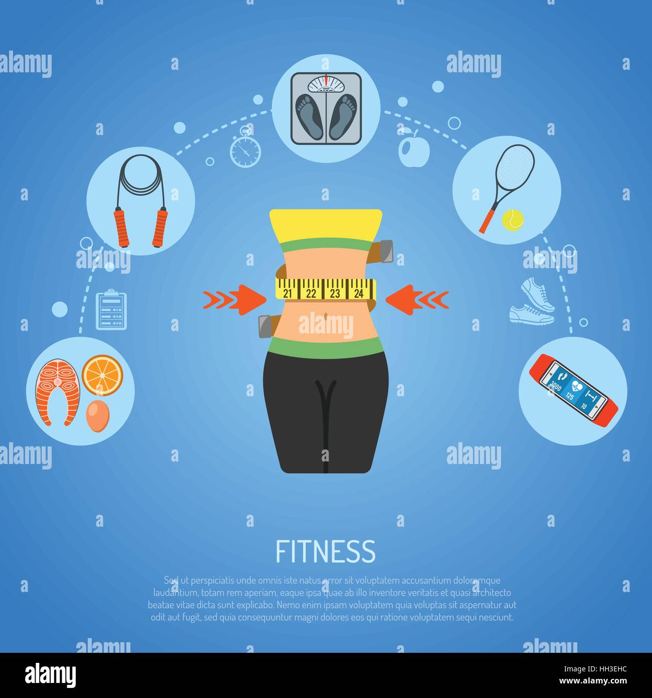 Healthy Lifestyle Concept Stock Vector Image And Art Alamy