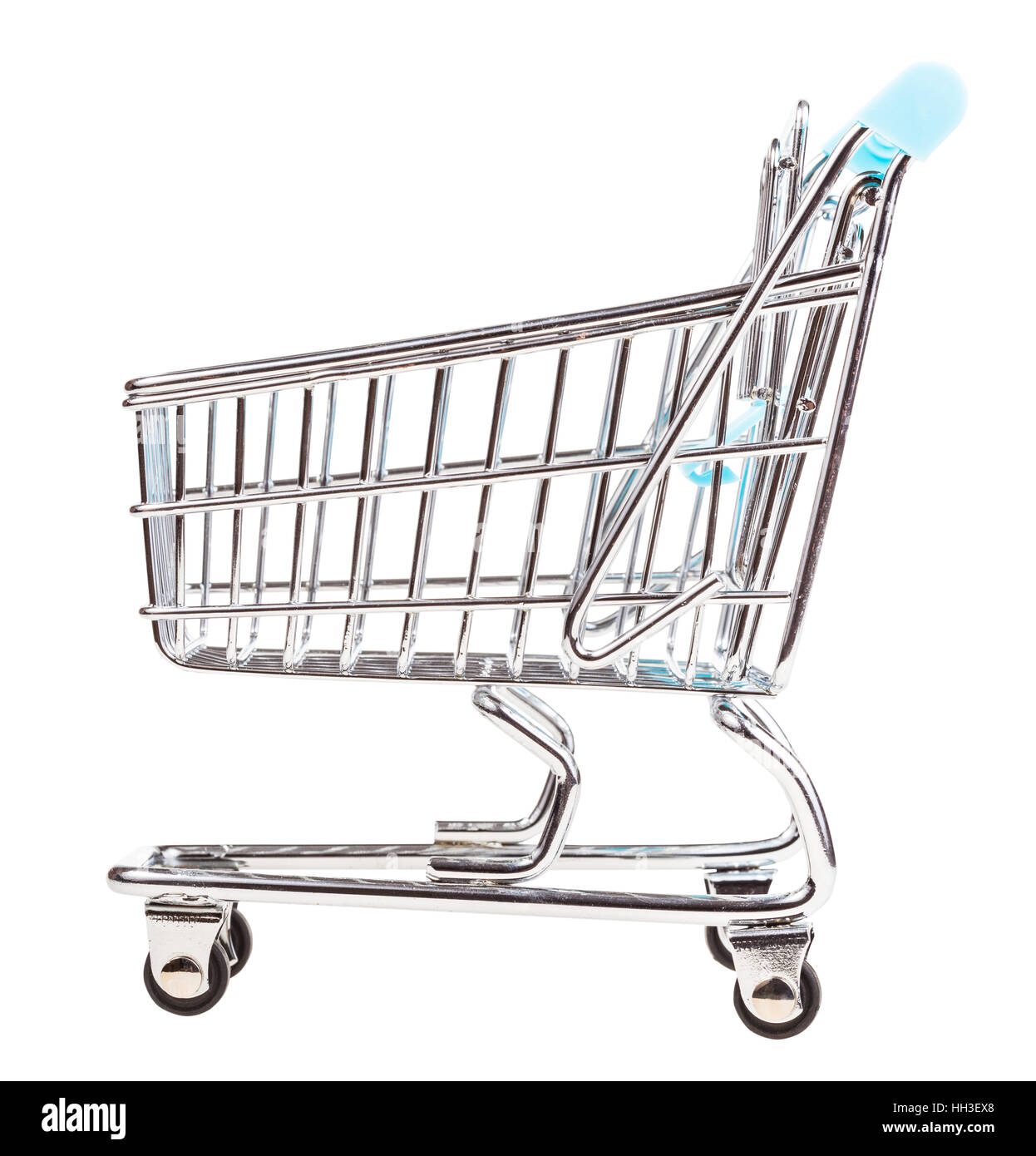 empty shopping cart isolated on white background Stock Photo - Alamy