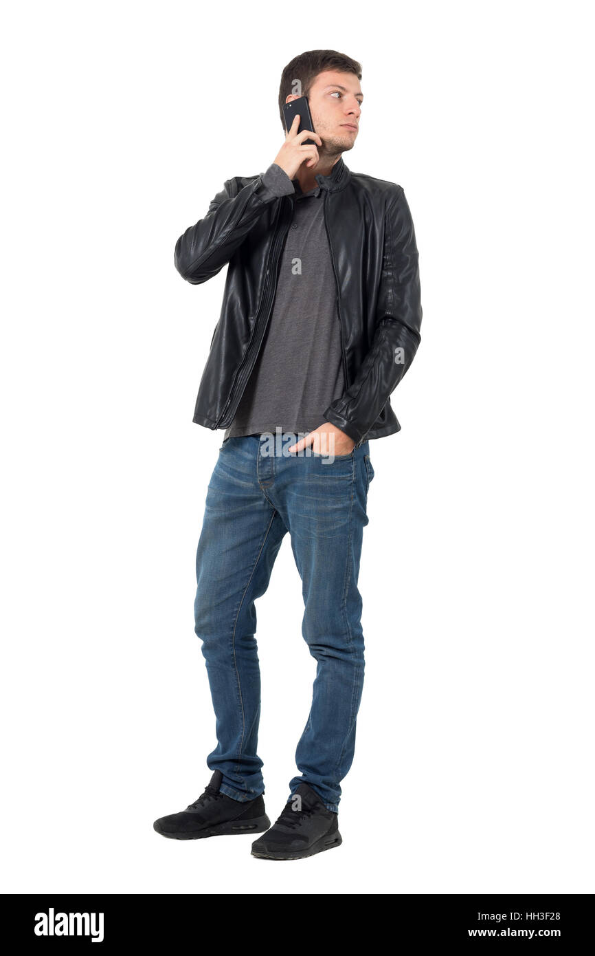 Man on street call Cut Out Stock Images & Pictures - Alamy