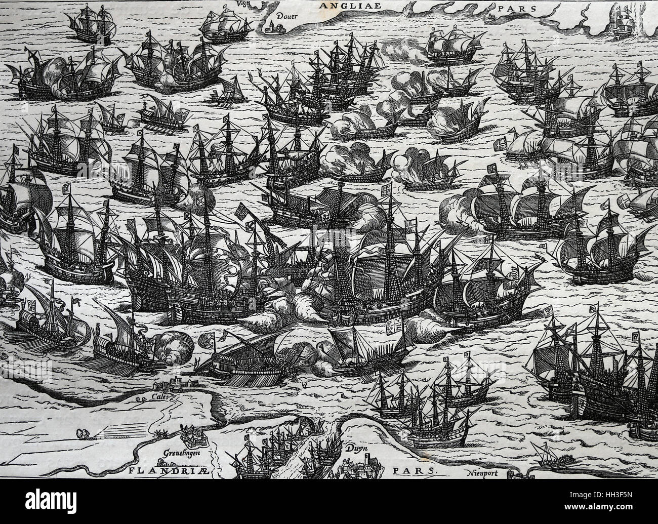 Spanish Armada. Spanish fleet of 130 ships with the purpose of invaded ...