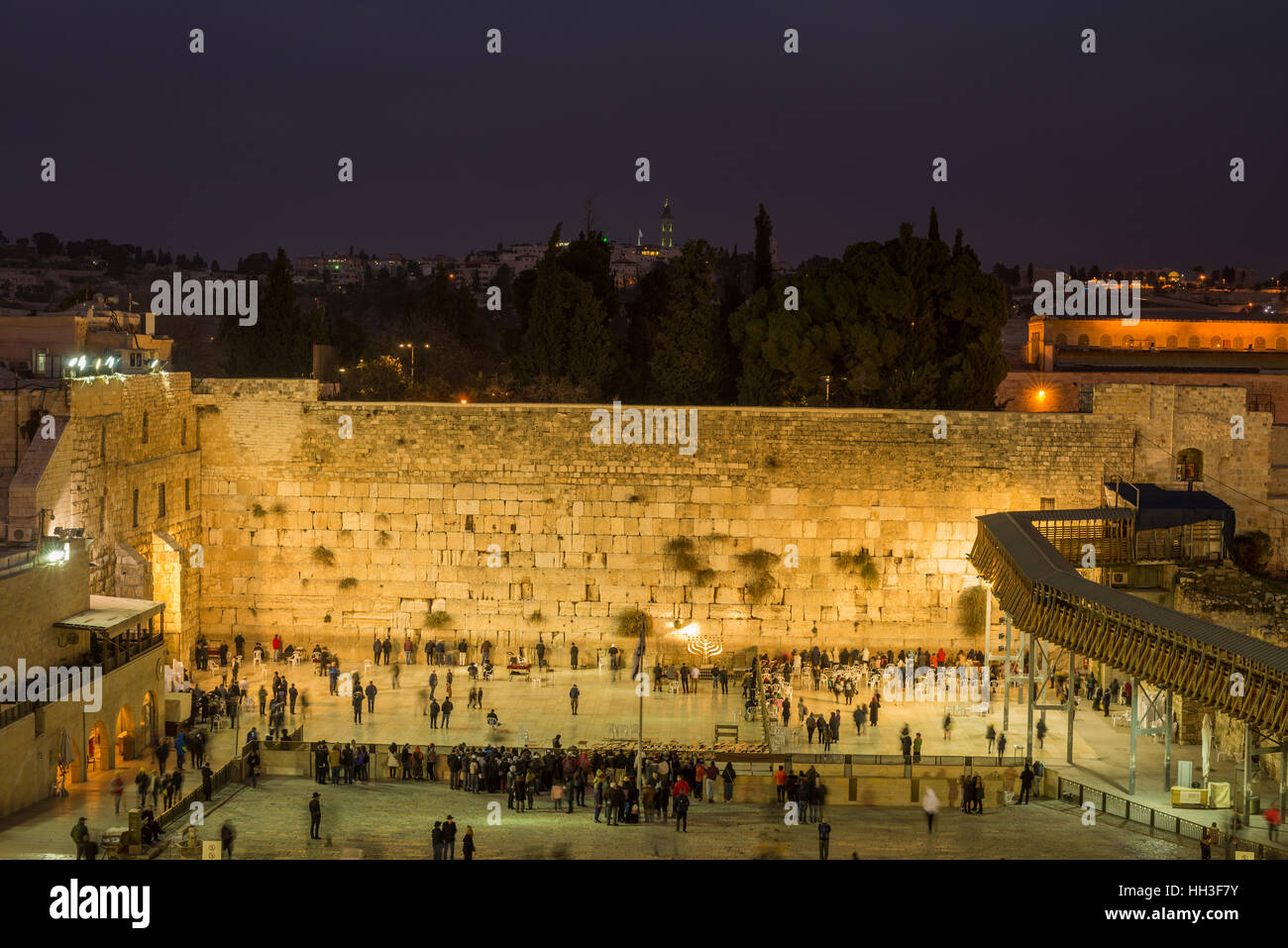 Western Wailing Wall and Dome of the Rock, Old City, Jerusalem, Israel ...