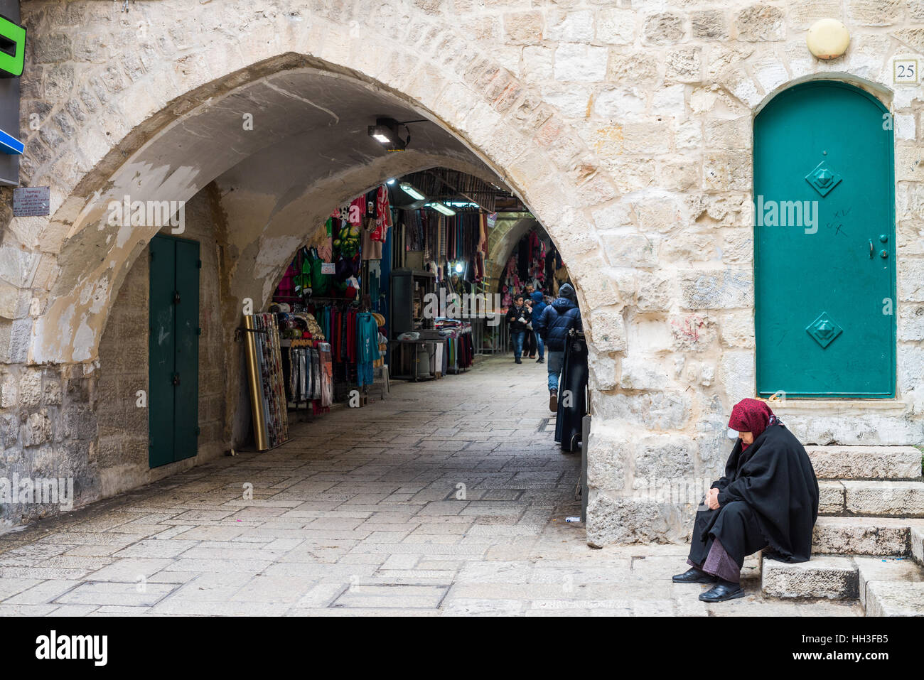 Street of the Old Jerusalem, Israel, asia Stock Photo - Alamy
