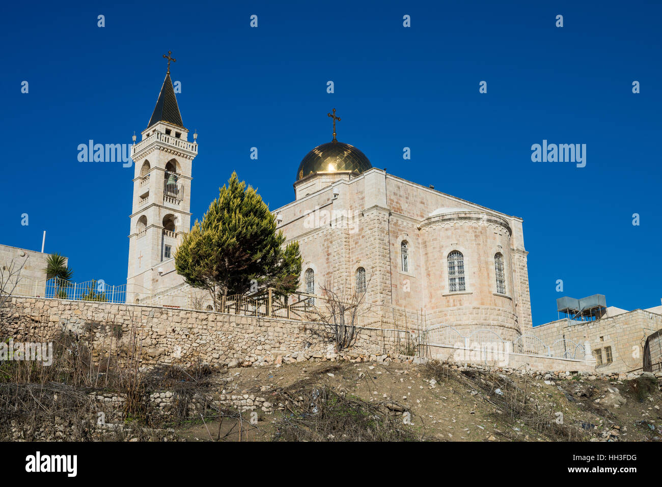Exterior of the St. Nicholas Church, Beit Jala, Israel Stock Photo - Alamy