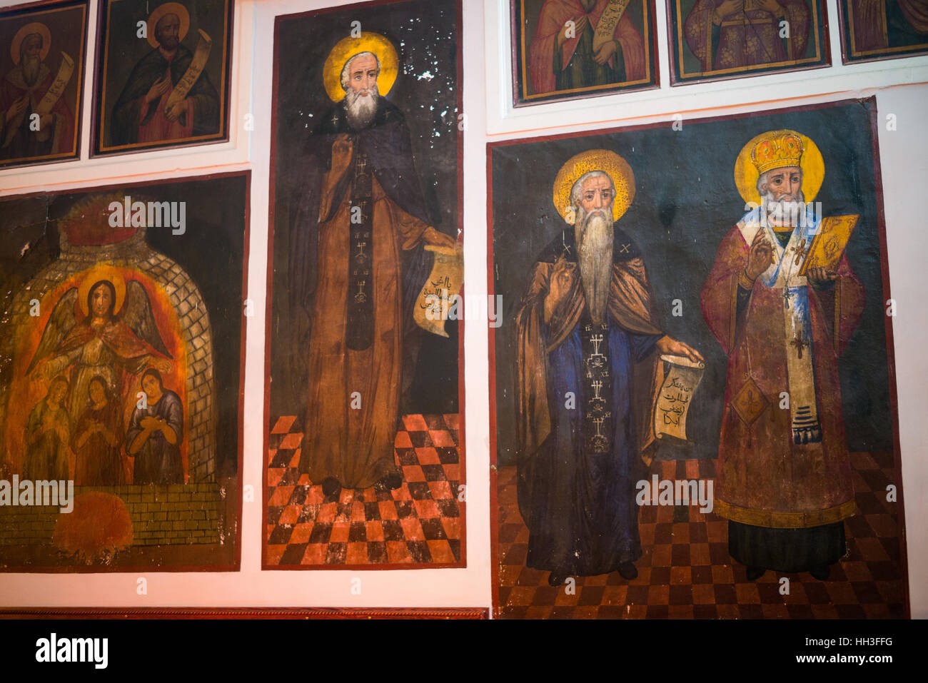 Interior of the Church of the Virgin Mary in the Beit Jala, Israel ...