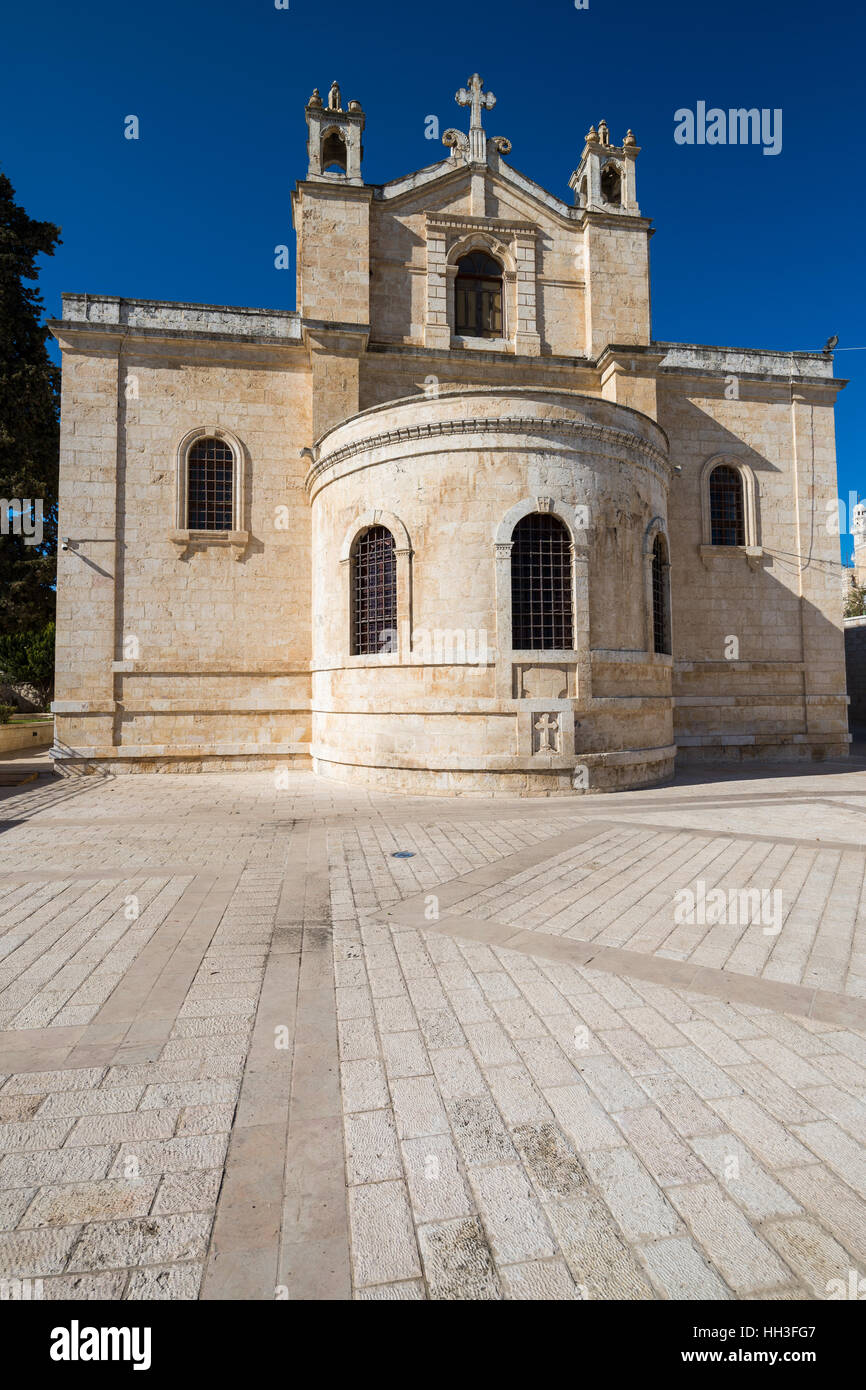 Exterior of the Church of the Virgin Mary in the Beit Jala, Israel ...