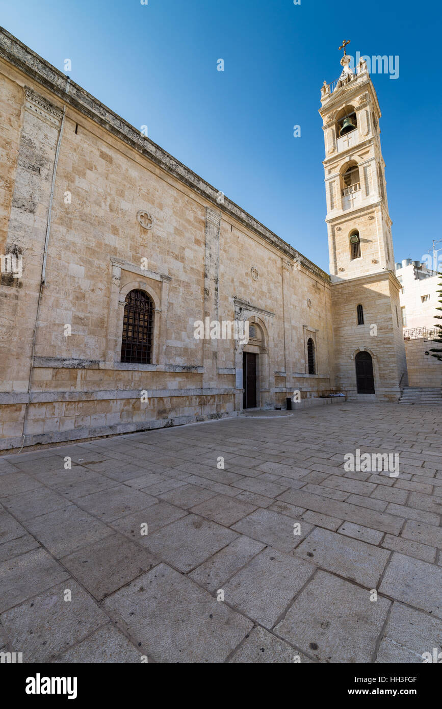 Exterior of the St. Nicholas Church -Beit Jala, Bethlehem, Israel Stock ...