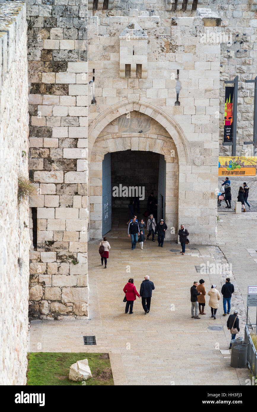 Jaffa Gate in Old city of jerusalem, Israel Stock Photo - Alamy