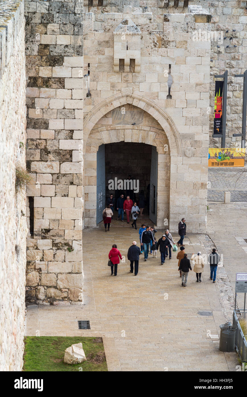 Jaffa Gate in Old city of jerusalem, Israel Stock Photo - Alamy