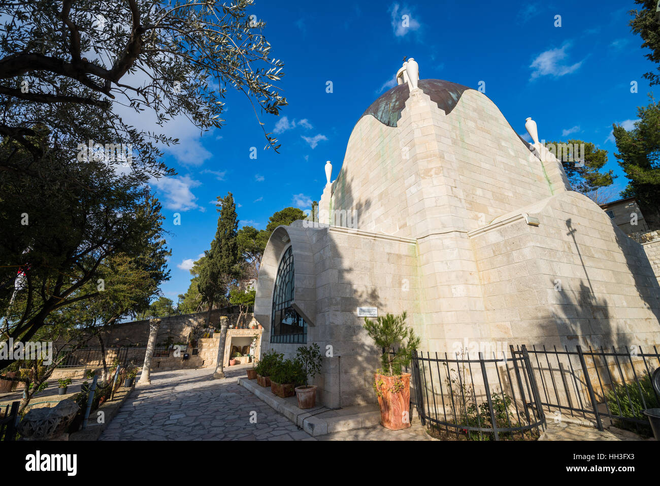 Church of Dominus Flevit, Mount of Olives, Jerusalem, Israel Stock ...