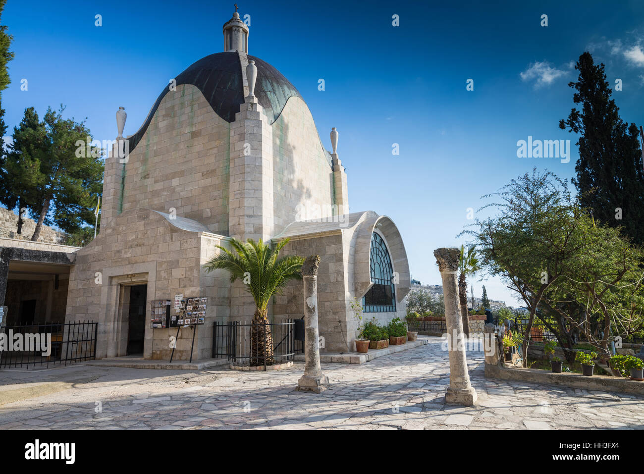 Church of Dominus Flevit, Mount of Olives, Jerusalem, Israel Stock ...