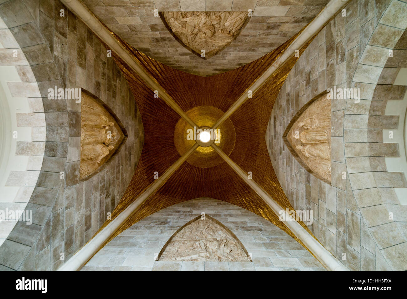 Interior of the Church of Dominus Flevit, Mount of Olives, Jerusalem ...