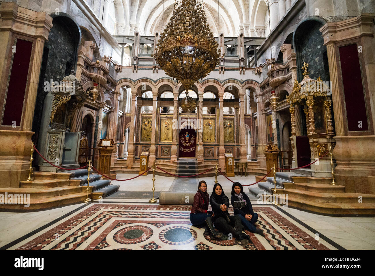 Catholicum, Church of The Holy Sepulchre, Jerusalem, Israel Stock Photo ...