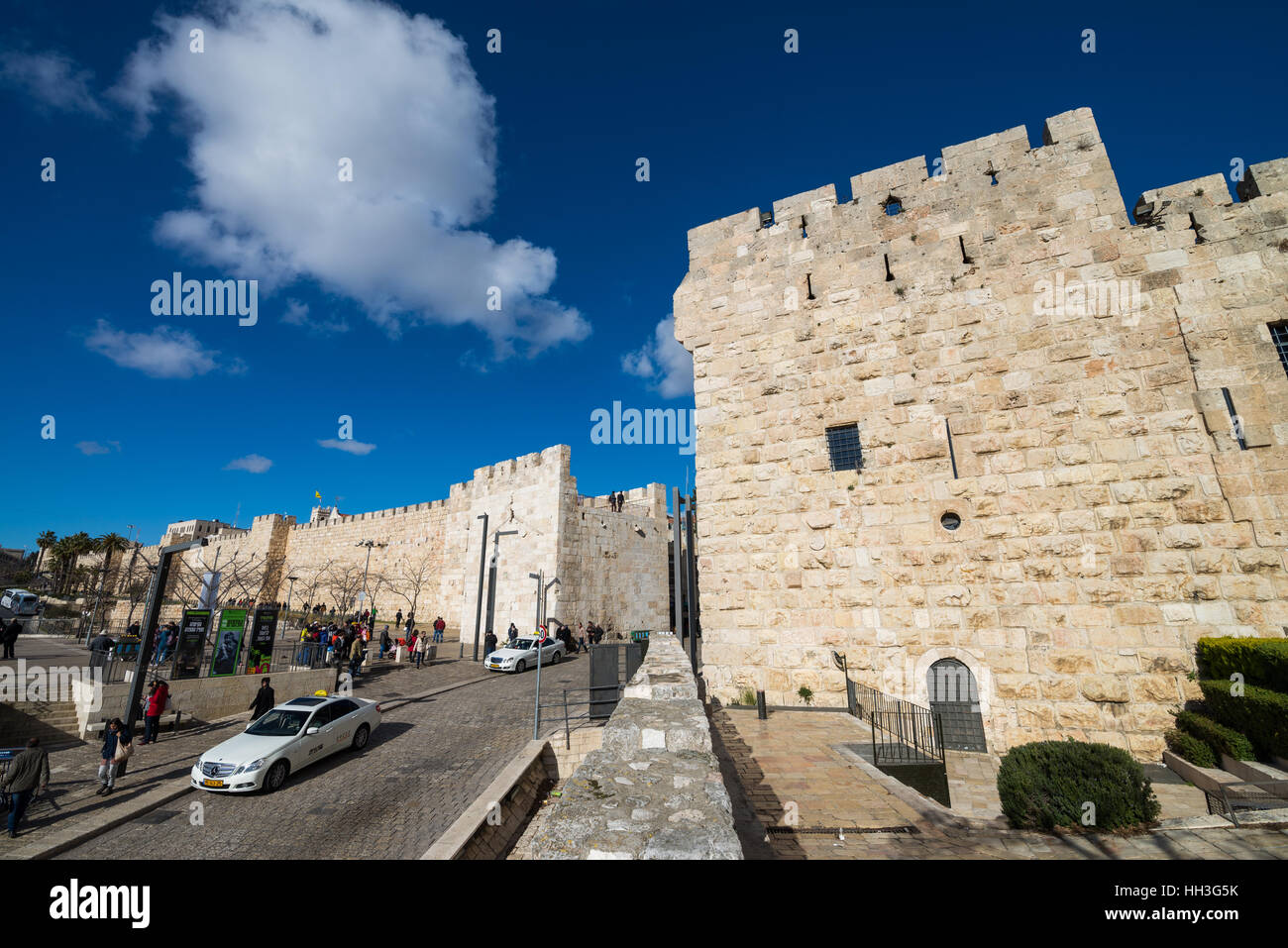 Israel old city jerusalem jaffa gate city street holy city hi-res stock ...