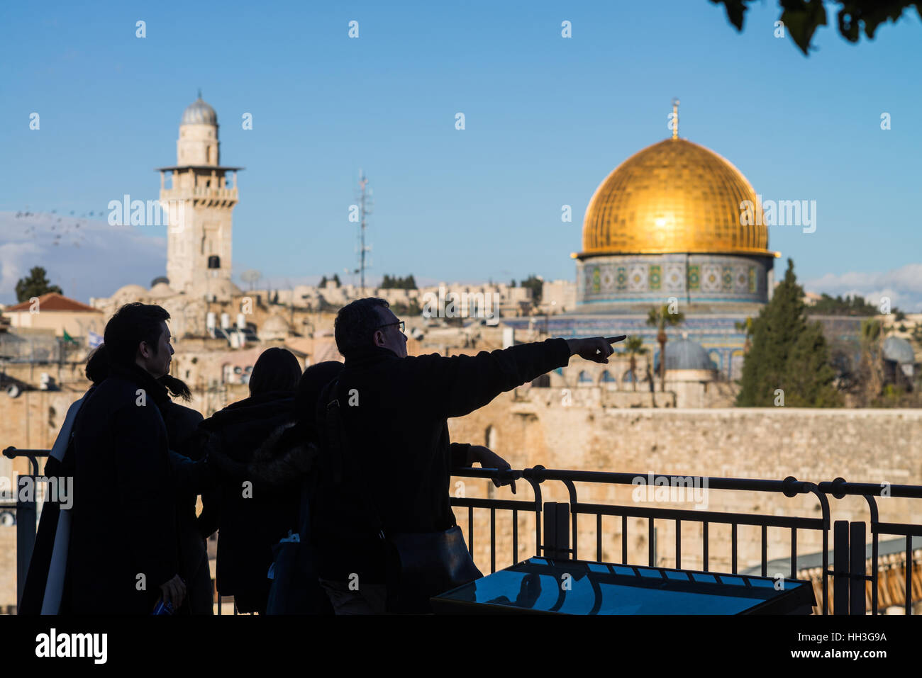 Western Wailing Wall and Dome of the Rock, Old City, Jerusalem, Israel ...