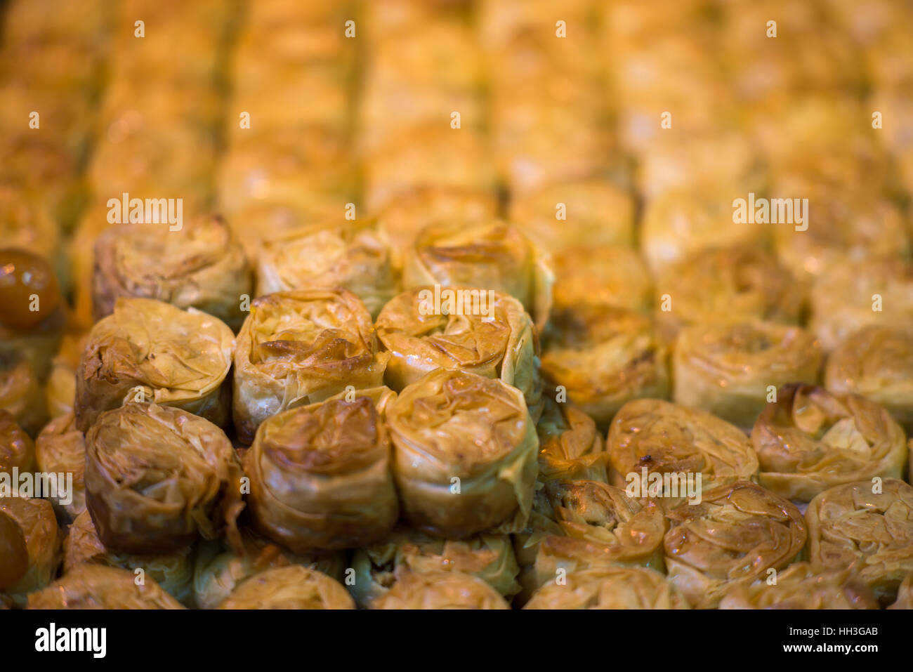 close-up sweets, Street food, Jerusalem, Israel, Middle east Stock ...