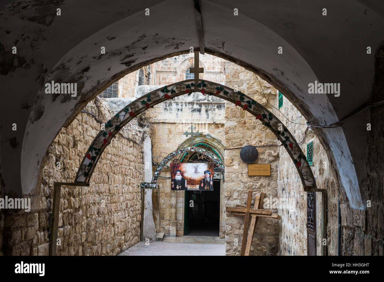 Ethiopian Coptic Monastery, Jerusalem, Israel Stock Photo - Alamy