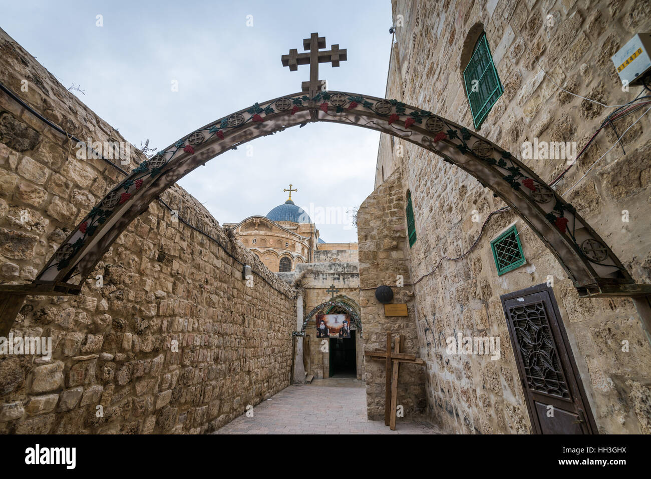 Ethiopian Coptic Monastery, Jerusalem, Israel Stock Photo - Alamy