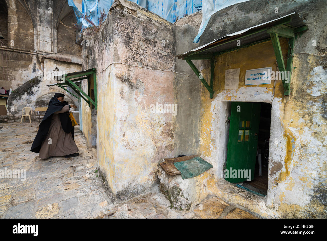 Ethiopian Coptic Monastery, Jerusalem, Israel Stock Photo - Alamy