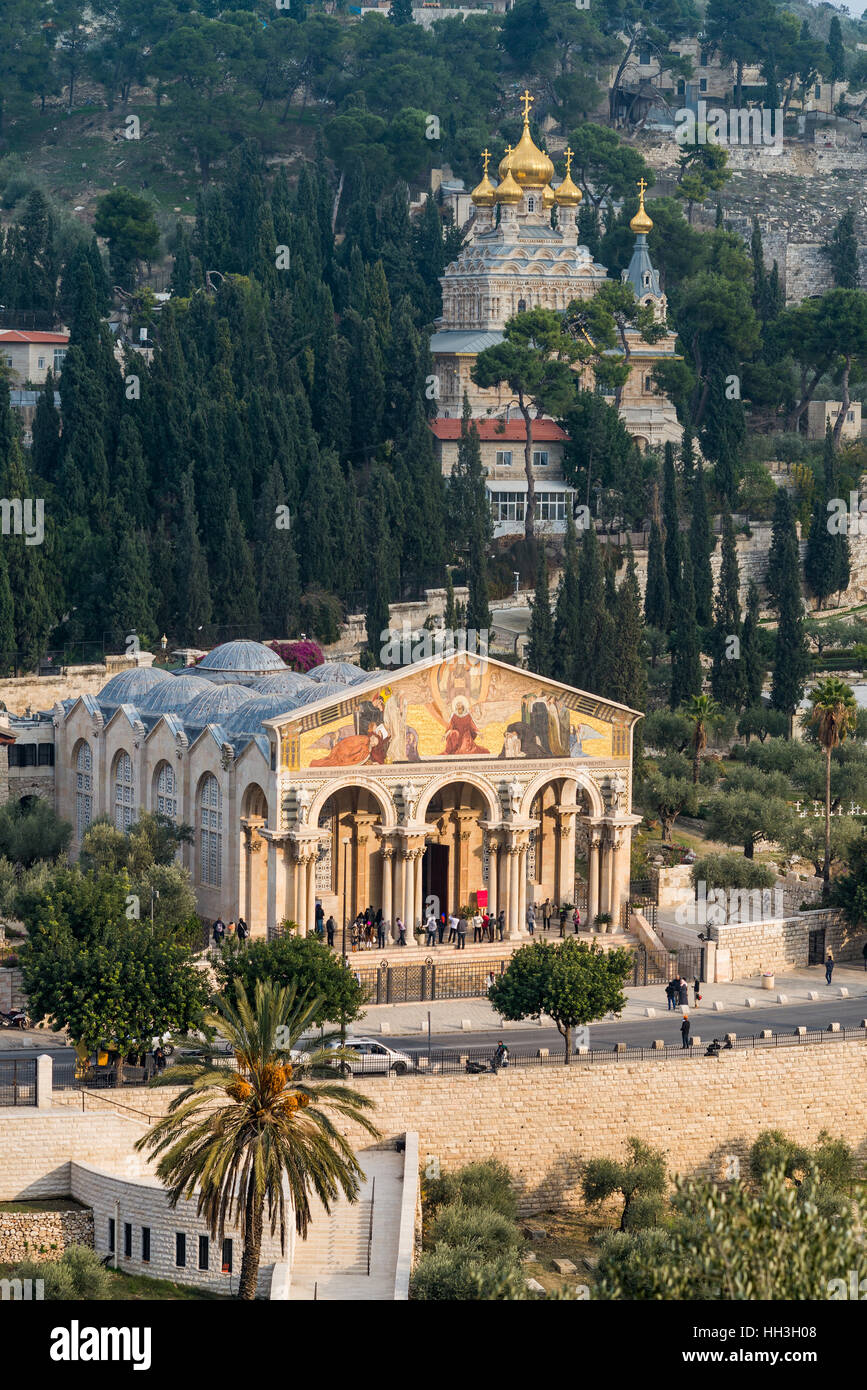 Church of all nations gethsemane, Mount of olives, Jerusalem, Israel ...