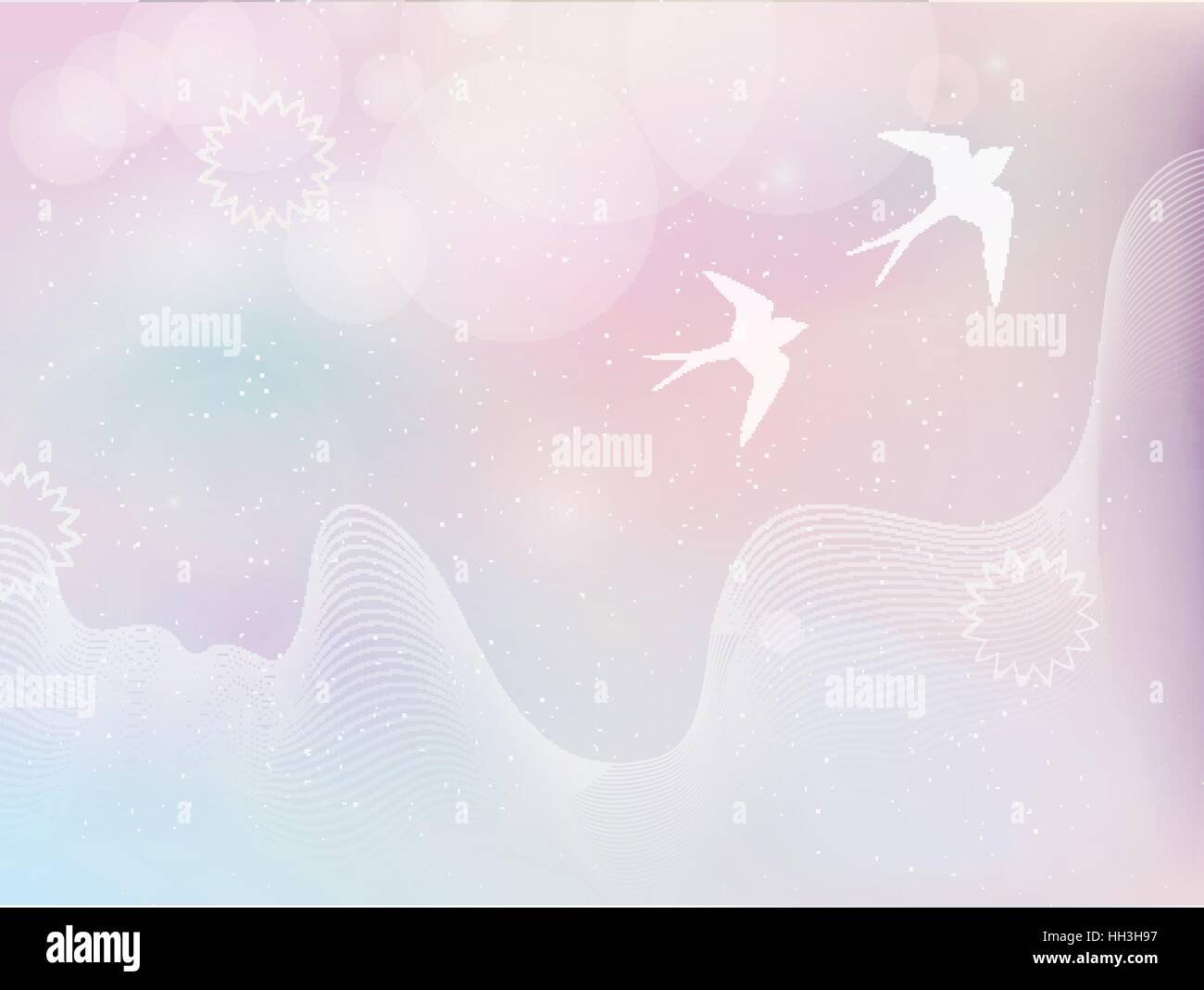 flying birds in pastel Stock Vector Image & Art - Alamy