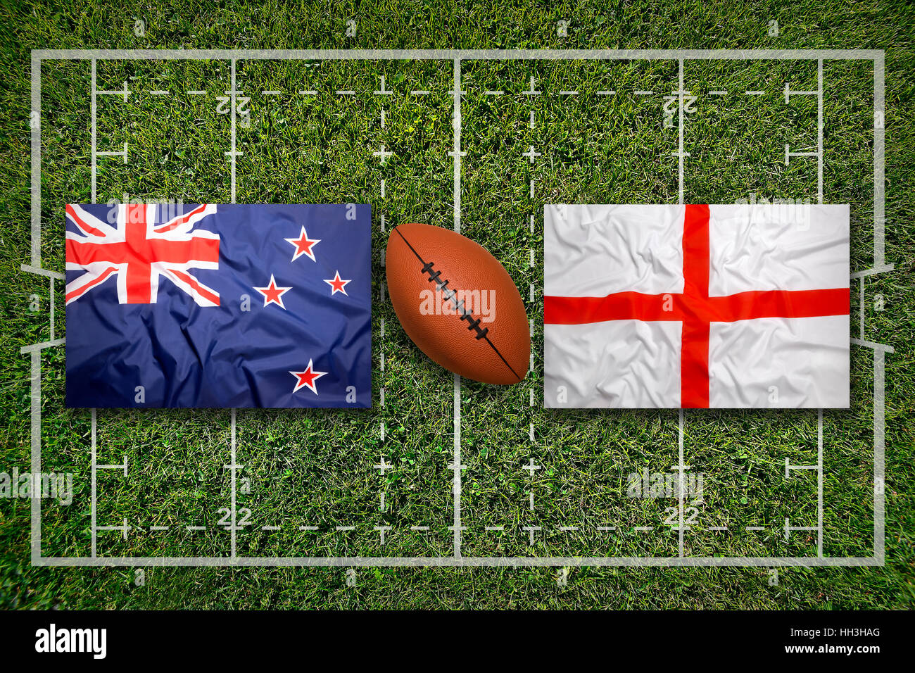 New zealand england flag hi-res stock photography and images - Alamy
