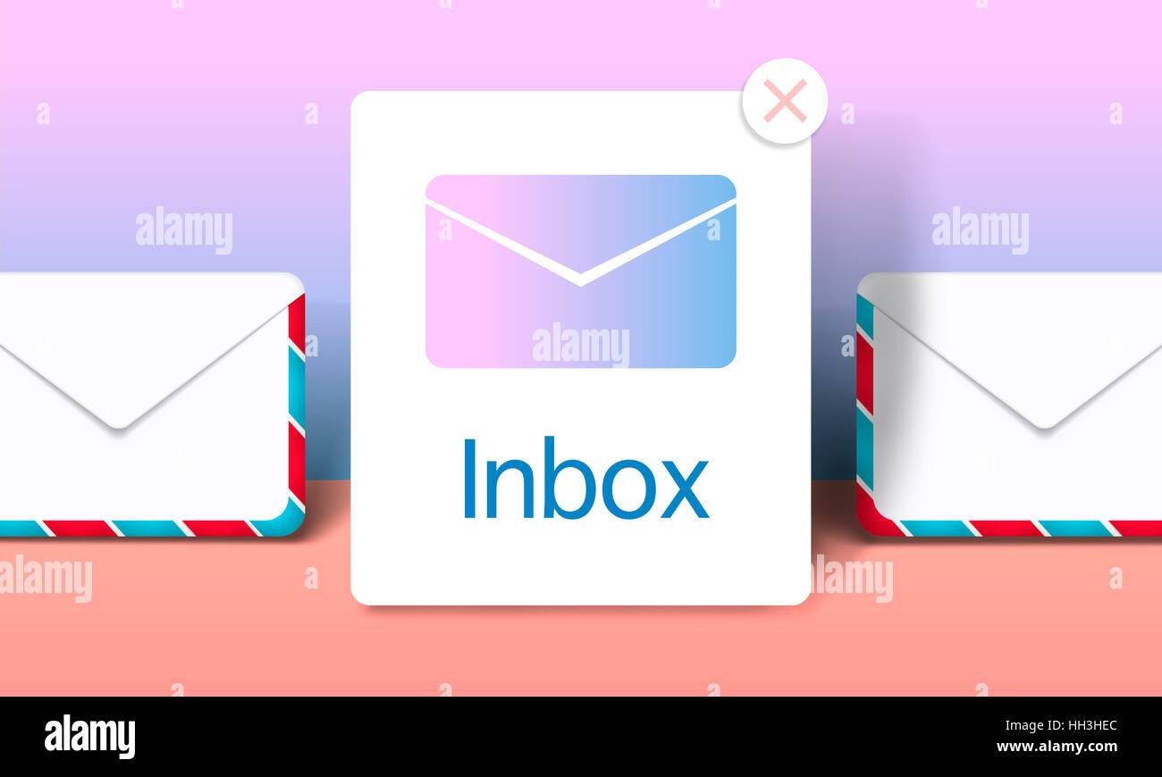 Inbox Communication Notification E-mail Mail Concept Stock Photo - Alamy
