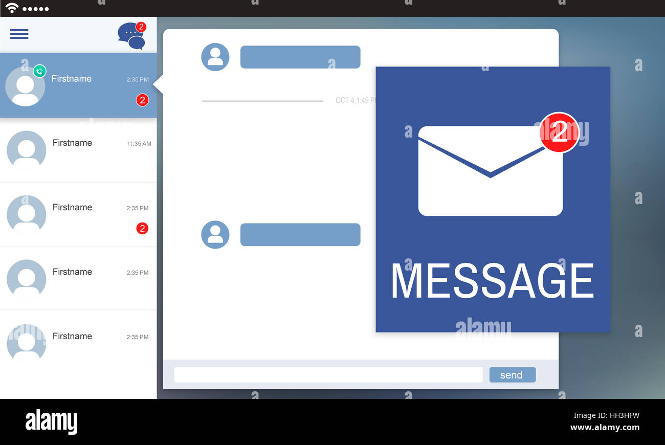 Letter Envelop Message Notification Concept Stock Photo - Alamy