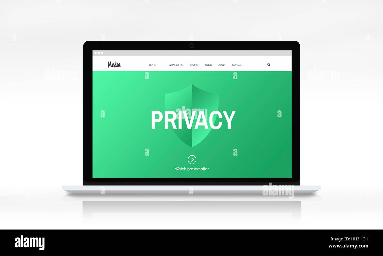 Security Privacy Web Page Concept Stock Photo - Alamy