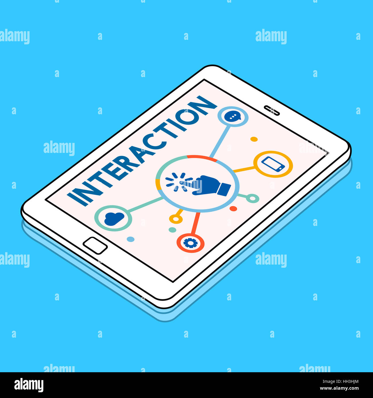 Interaction Connection Community Social Network Concept Stock Photo - Alamy