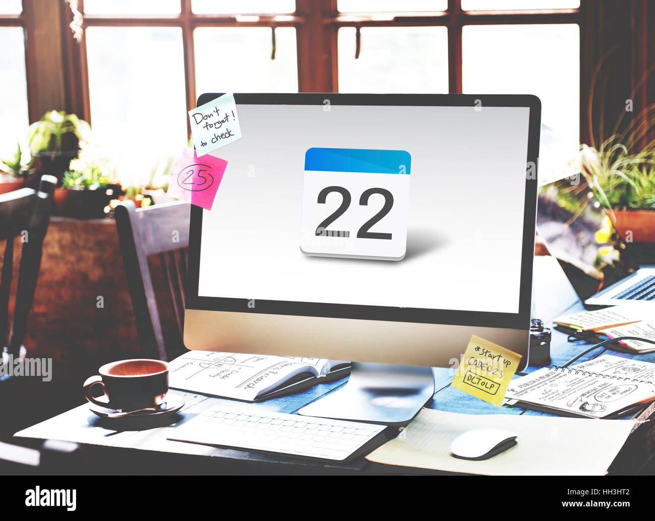 Calendar Icon Weekly Planner Concept Stock Photo - Alamy
