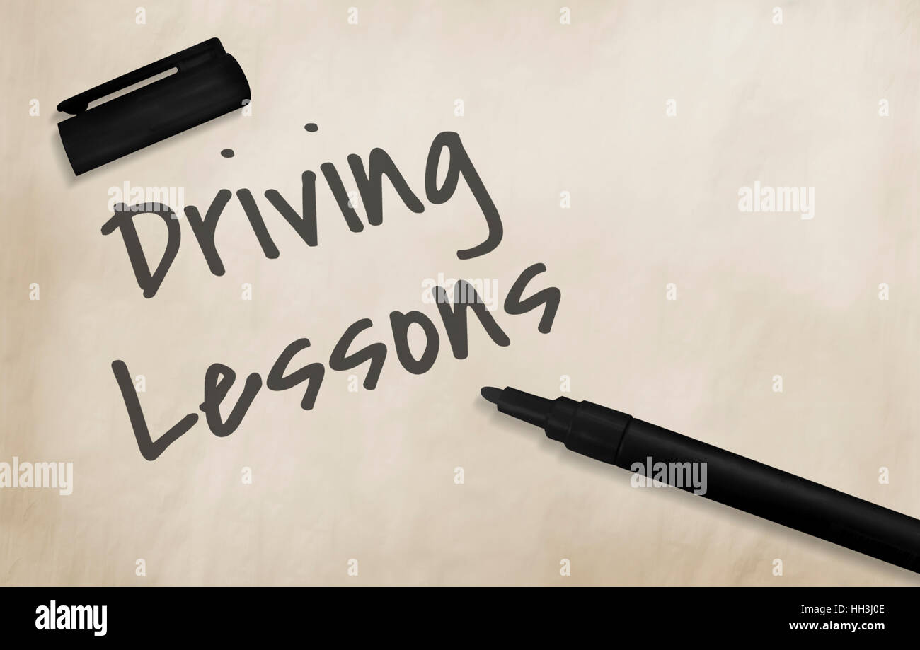 Driving Lessons Driver's License Transportation Concept Stock Photo - Alamy