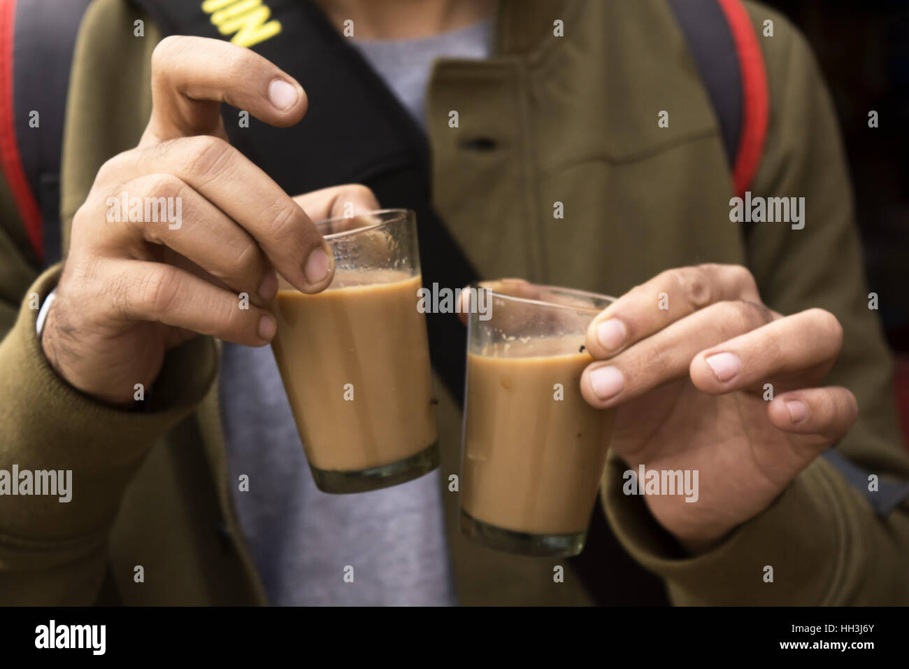 Hands cup of tea adult indian hi-res stock photography and images - Alamy