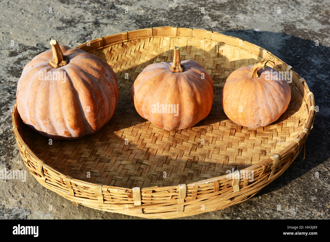 the three pumpkins Stock Photo - Alamy