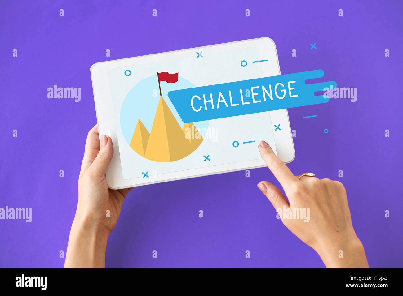 Achievement Challenge Success Rock Climbing Mountain Concept Stock ...