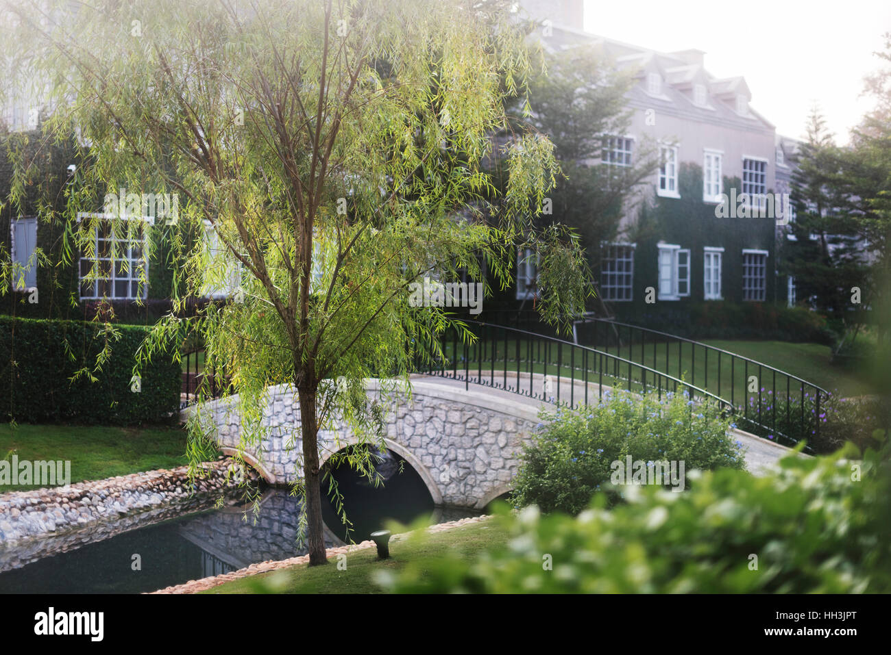 Home Green Trees Peaceful Suburban Concept Stock Photo - Alamy