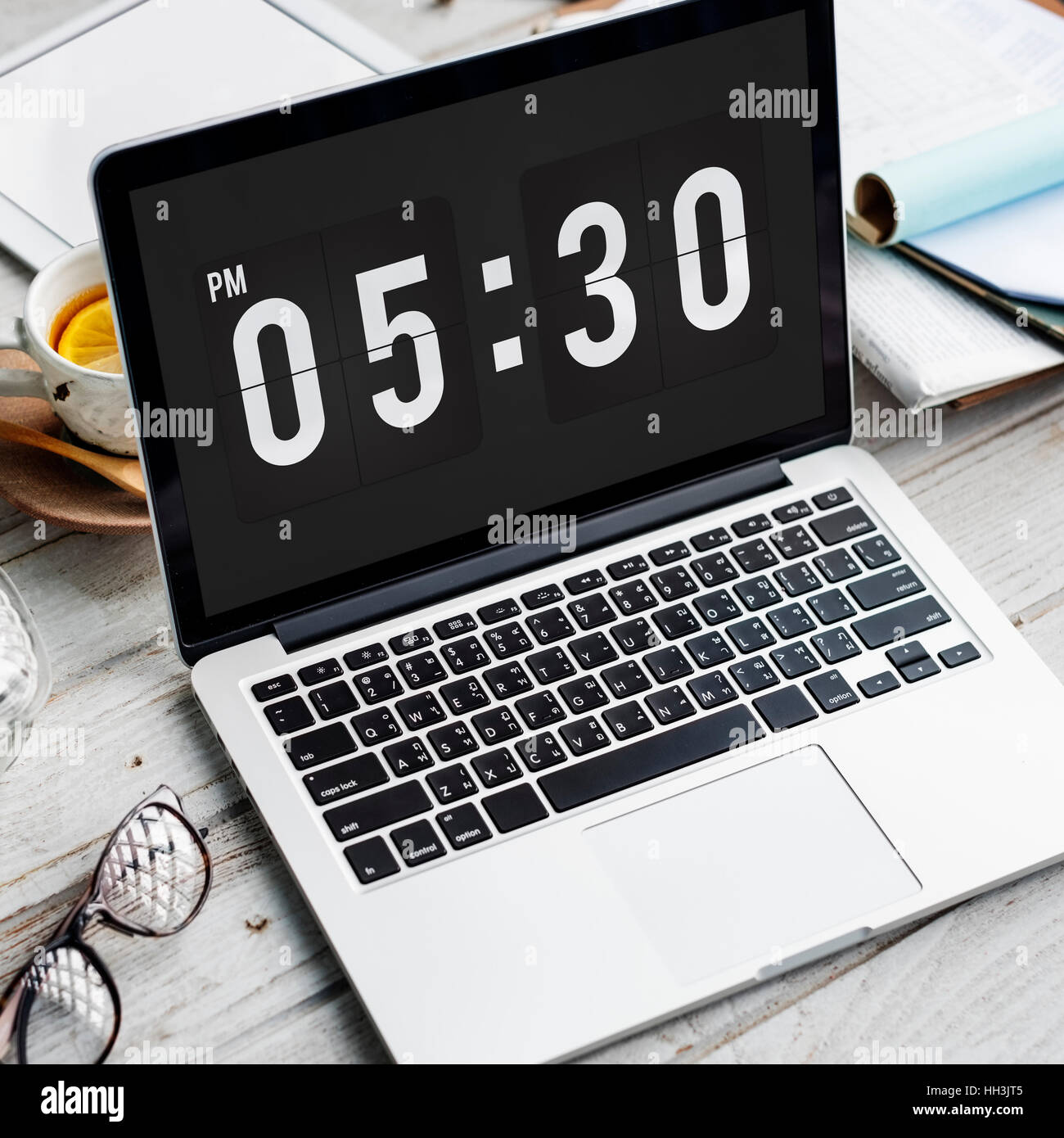 Time Punctual Alarm Second Minute Hour Concept Stock Photo - Alamy