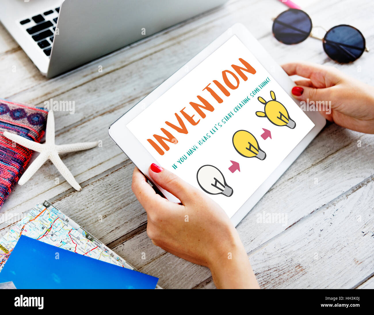 Invention Be Creative Design Inspiration Concept Stock Photo - Alamy