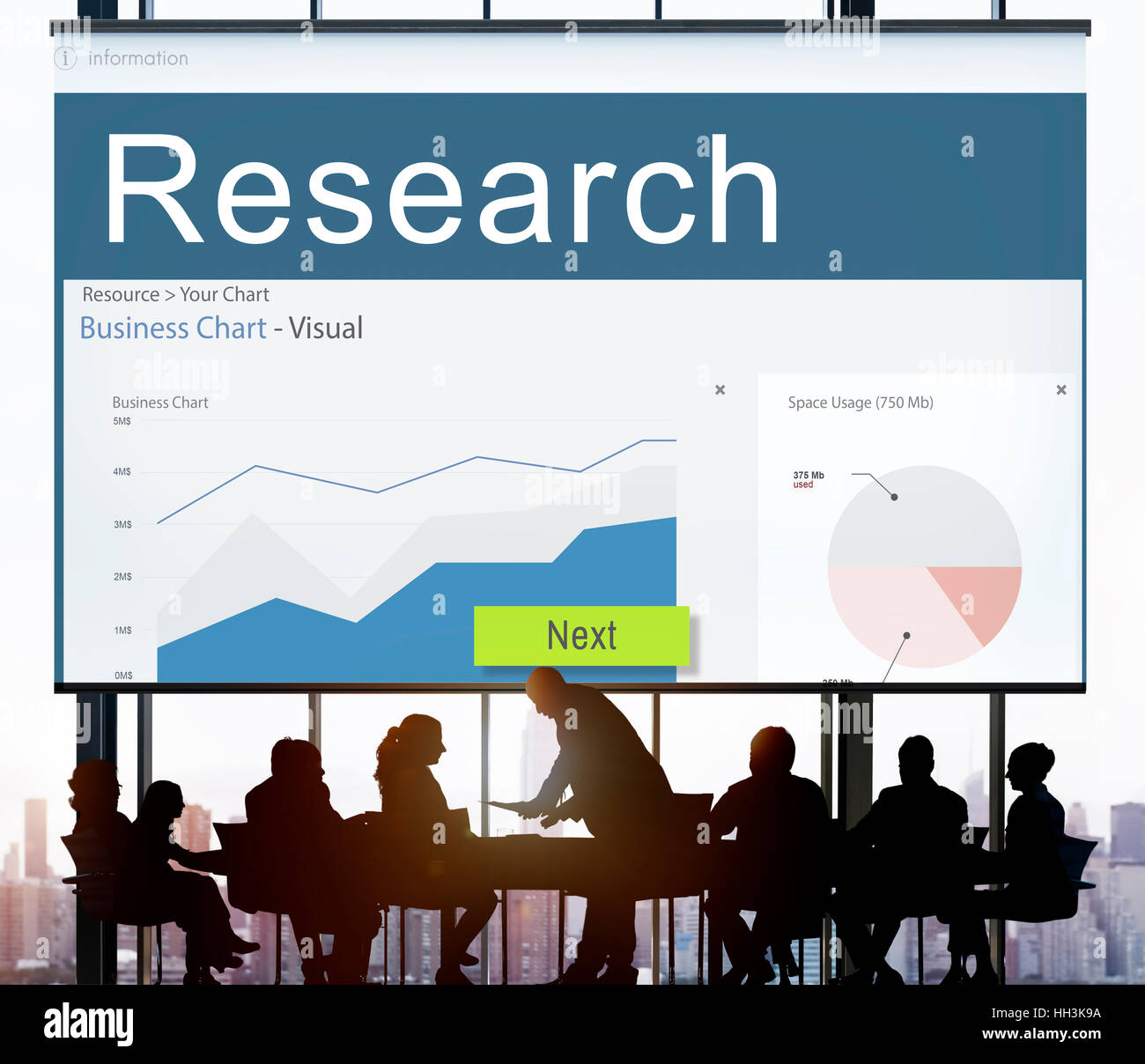 Business Research Progress Graph Results Concept Stock Photo - Alamy