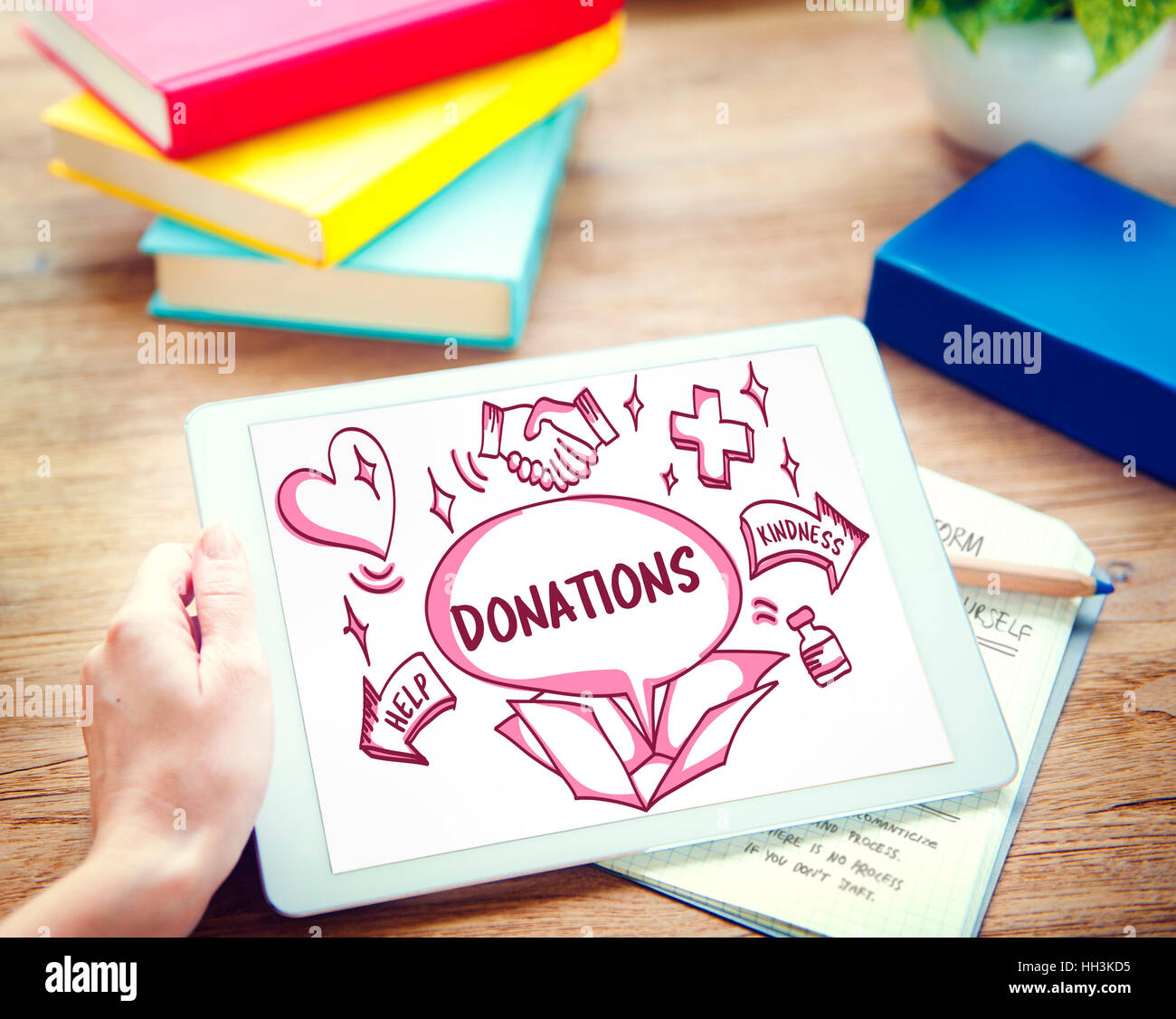 Support Donations Charity Volunteer Care Welfare Concept Stock Photo ...