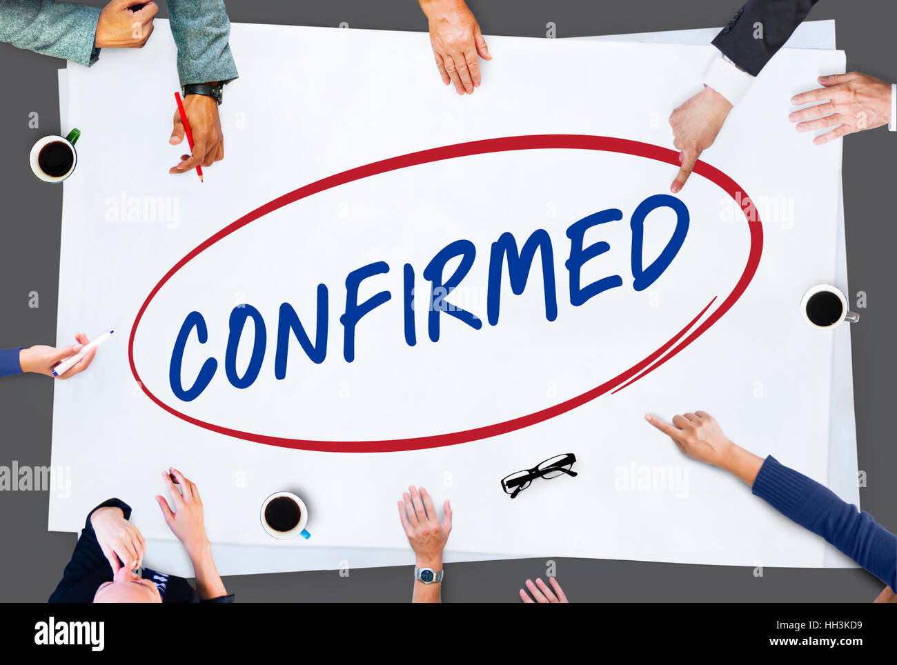 Confirmed Absolutely Answer Certainly Sure Yes Concept Stock Photo - Alamy