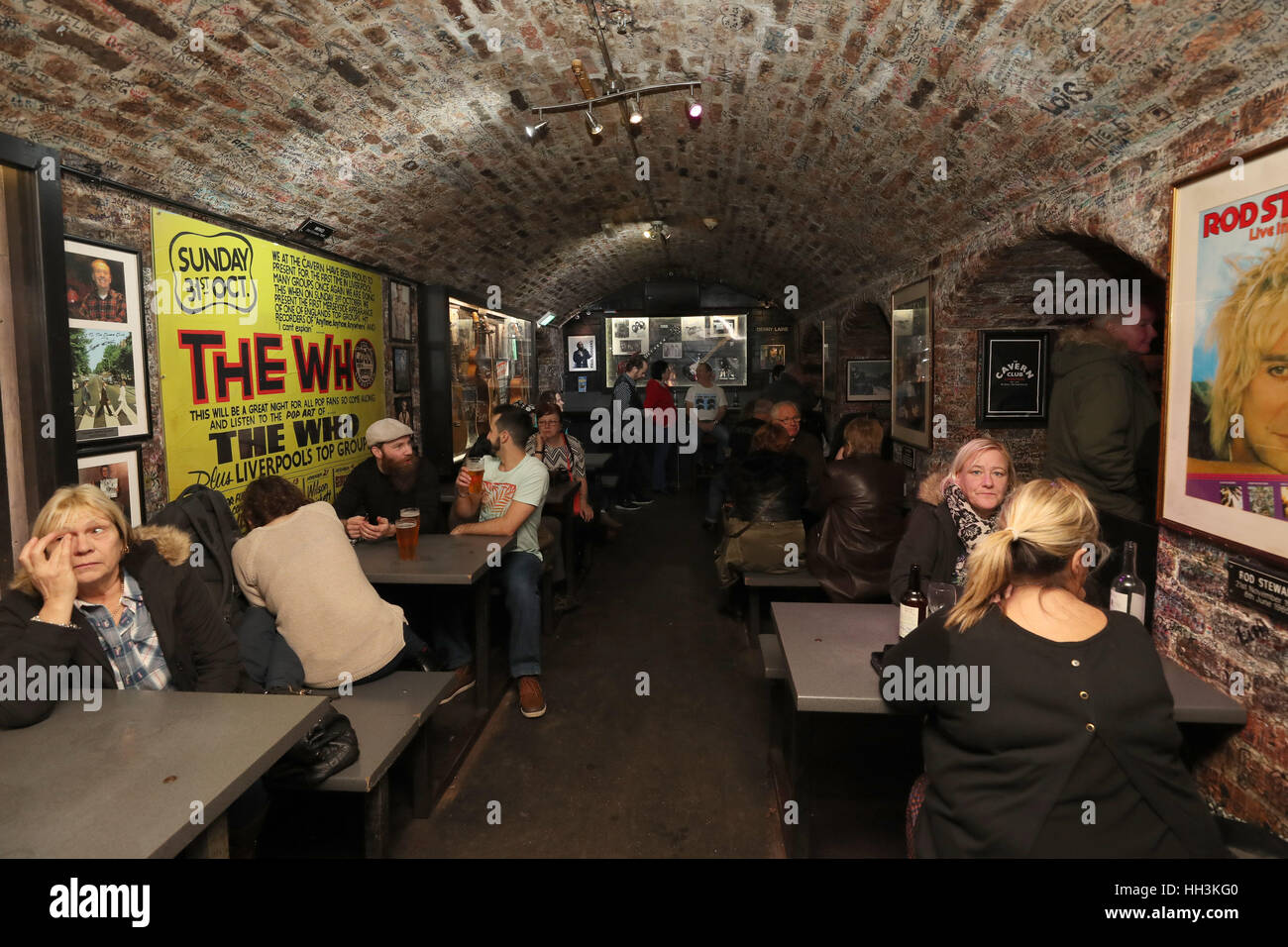 People inside the Cavern Club in Liverpool Stock Photo - Alamy