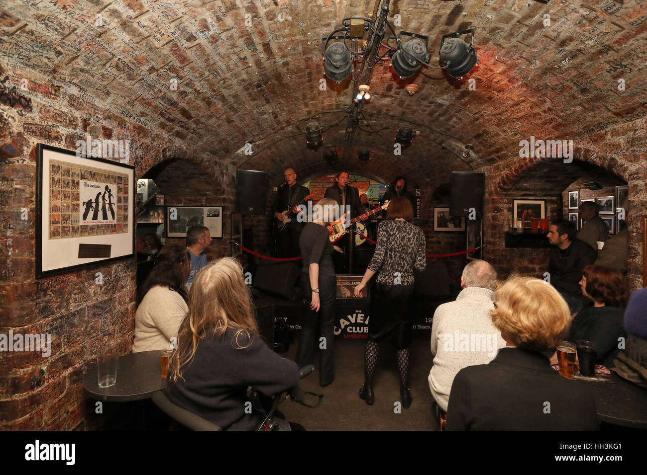 People inside the Cavern Club in Liverpool Stock Photo - Alamy