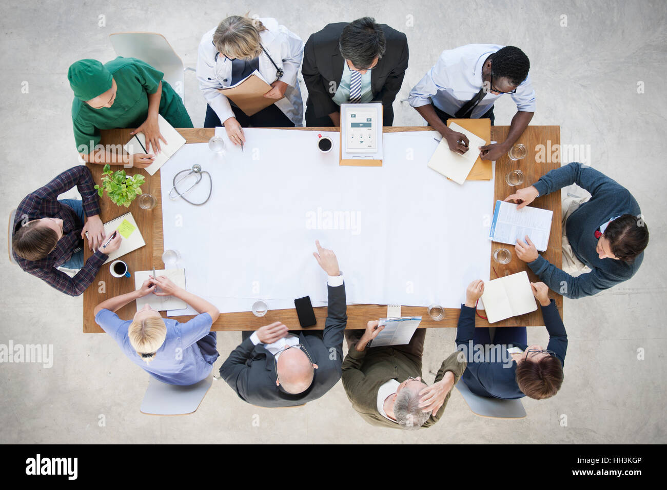 Doctor Brainstorming Diagnosis Medication Treatment Plan Concept Stock ...