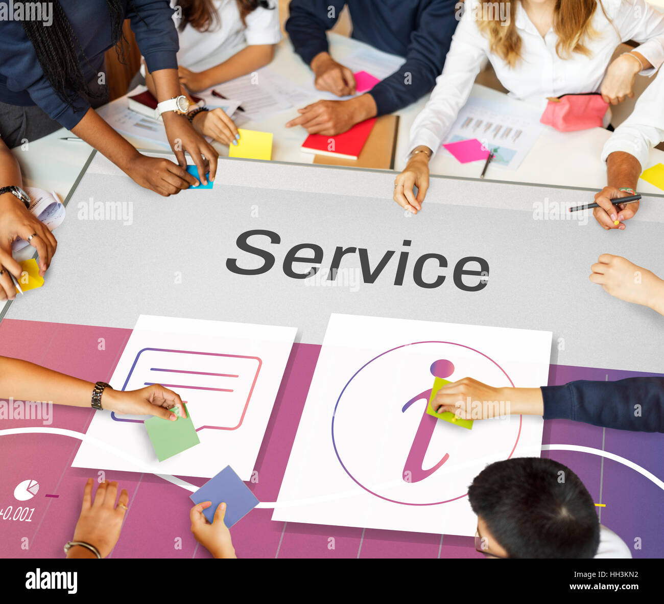 Information Customer Service Help Desk Concept Stock Photo - Alamy