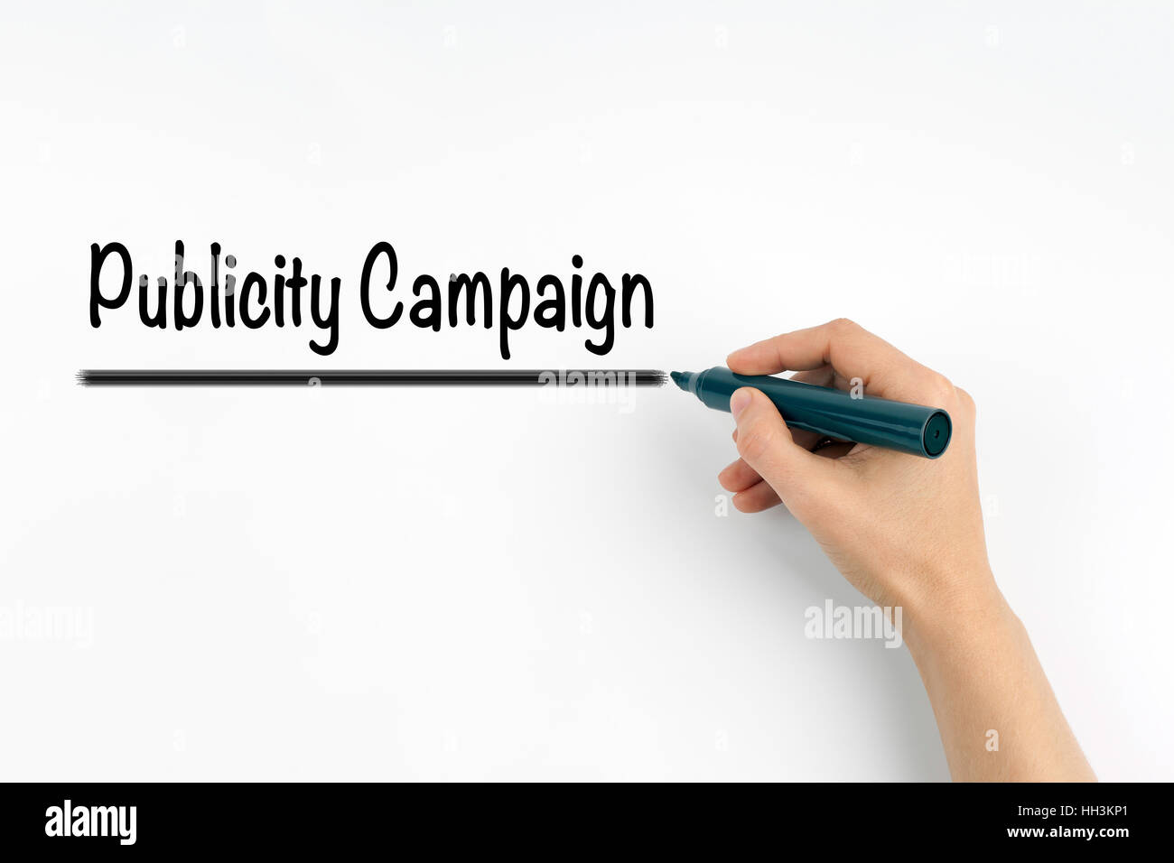 Publicity Campaign. written concept Stock Photo - Alamy