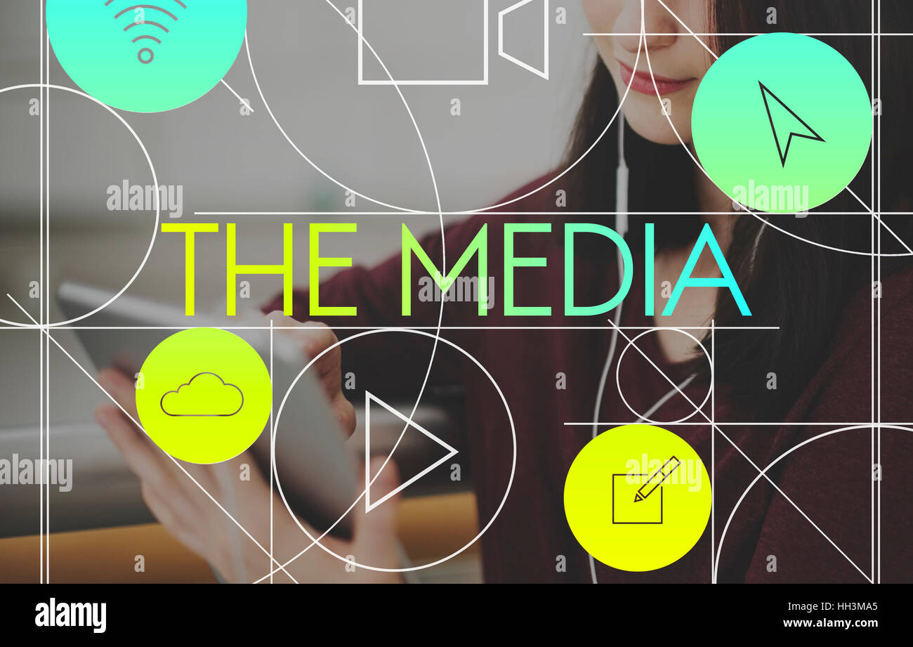 Communication Connection Internet Media Concept Stock Photo - Alamy