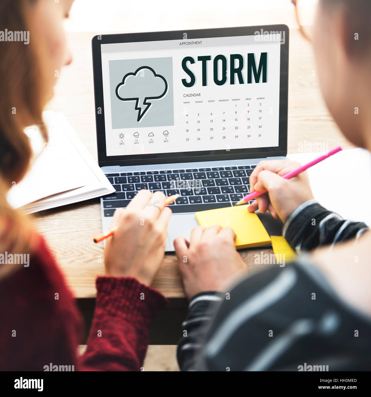 Forecast Overcast Weather Report Concept Stock Photo - Alamy